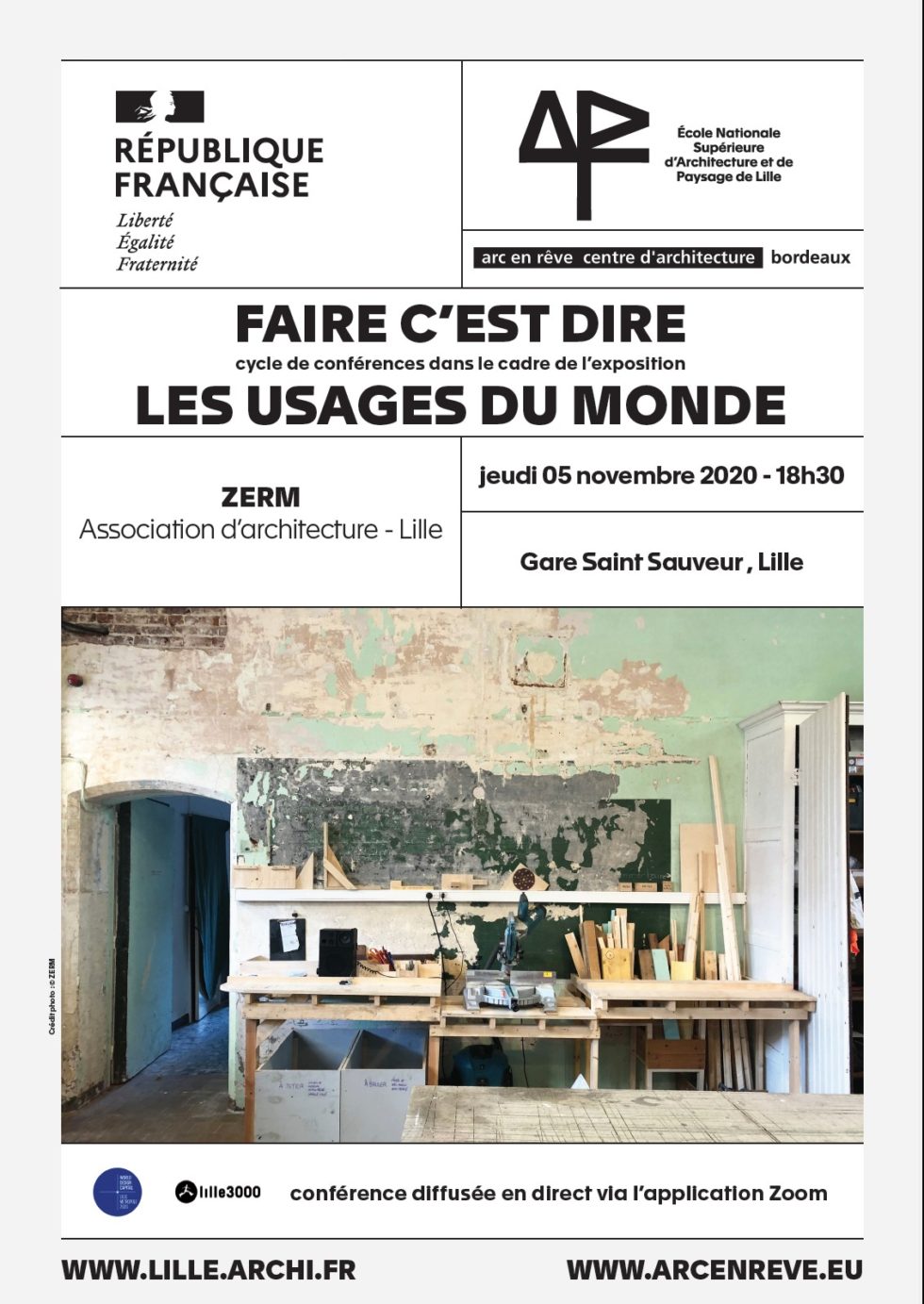 Conférence : ZERM - ENSAPL