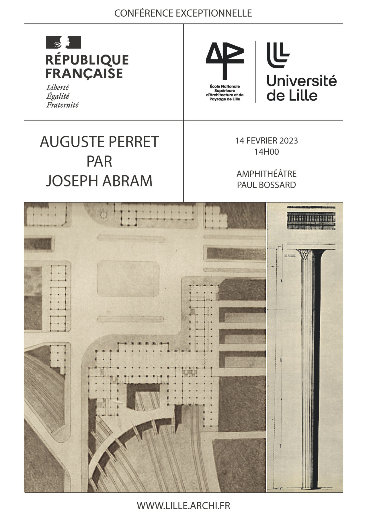 Auguste Perret par Joseph Abram - ENSAPL